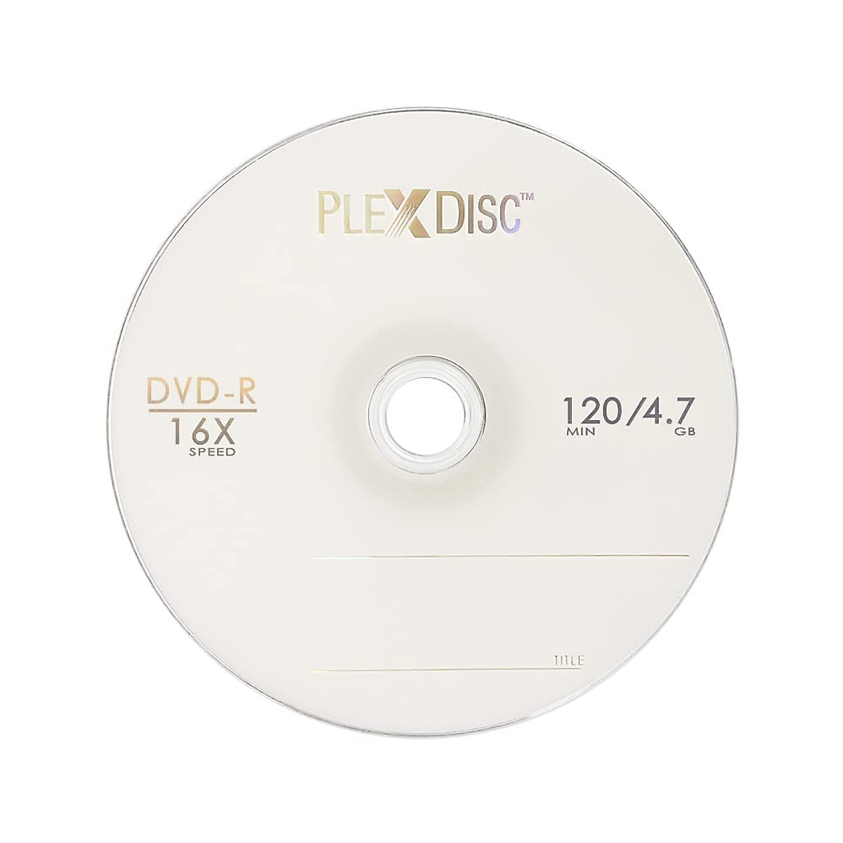 PlexDisc DVD-R 4.7GB 16x Logo Branded Recordable Media Disc - 50 Disc Spindle (FFP) 632-814-BX