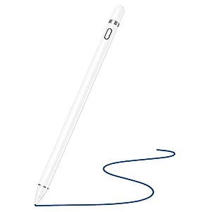 Stylus Pens for Touch Screens, Active Pencil Smart Digital Pens Rechargeable Fine Point Stylist Compatible with Apple iPad and Other Tablets (White)