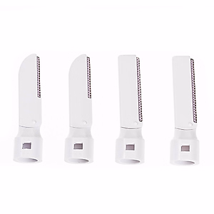 About Face Sonic Beauty-Wand Refill Blades for Exfoliating, 4 Pack â€“ Includes 2 Facial Blades & 2 Brow Blades