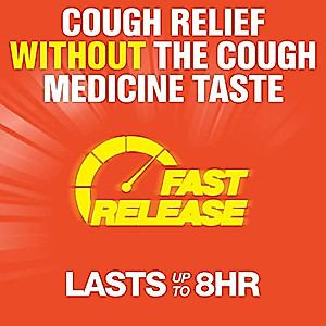 Maximum Strength Delsym Cough Suppressant, Fast Release Caplets, Lasts up to 8 Hour Day or Night, 20 Count