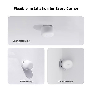 Aqara Presence Sensor FP1E Zigbee 3.0, Requires Aqara HUB, mmWave Radar Wired Motion Sensor, AI Spatial Learning, Supports HomeKit, Alexa, Google Home, SmartThings, Matter Over Bridge