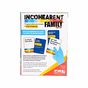 WHAT DO YOU MEME? Incohearent Family Edition - The Family Game Where You Compete to Guess The Gibberish - Family Card Games for Kids and Adults, Easter Family Games