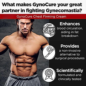 GynoCure Chest Firming Cream, Sculptique Abs Sculpting Cream, Skin Tightening Cream for Chest, Slimming and Fat Burning Cream for Men (2Pcs)