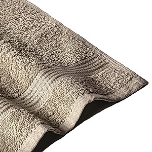 Belizzi Home Ultra Soft Cotton Washcloths, Contains 24 Piece Face Cloths 12x12 inch, Ideal for Everyday use Face Towels, Compact & Lightweight Multi Purpose Washcloths - Tan