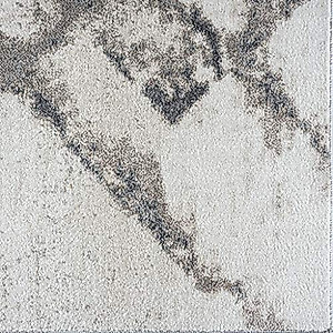 LUXE WEAVERS Lagos Grey 4x5 Art Deco Area Rug, Abstract Design, Geometric Carpet for Living Room and Bedroom