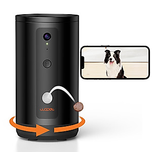 WOPET Smart Pet Camera:Dog Treat Dispenser, Full HD WiFi with Night Vision for Pet Viewing,Two Way Audio Communication Designed for Dogs and Cats,Monitor Your Pet Remotely