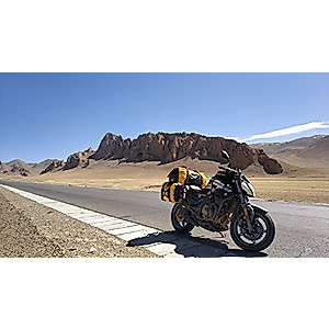 WILD HEART Waterproof Bag Motorcycle saddlebag 50L Tank Bag Motor Side Bag (Black)