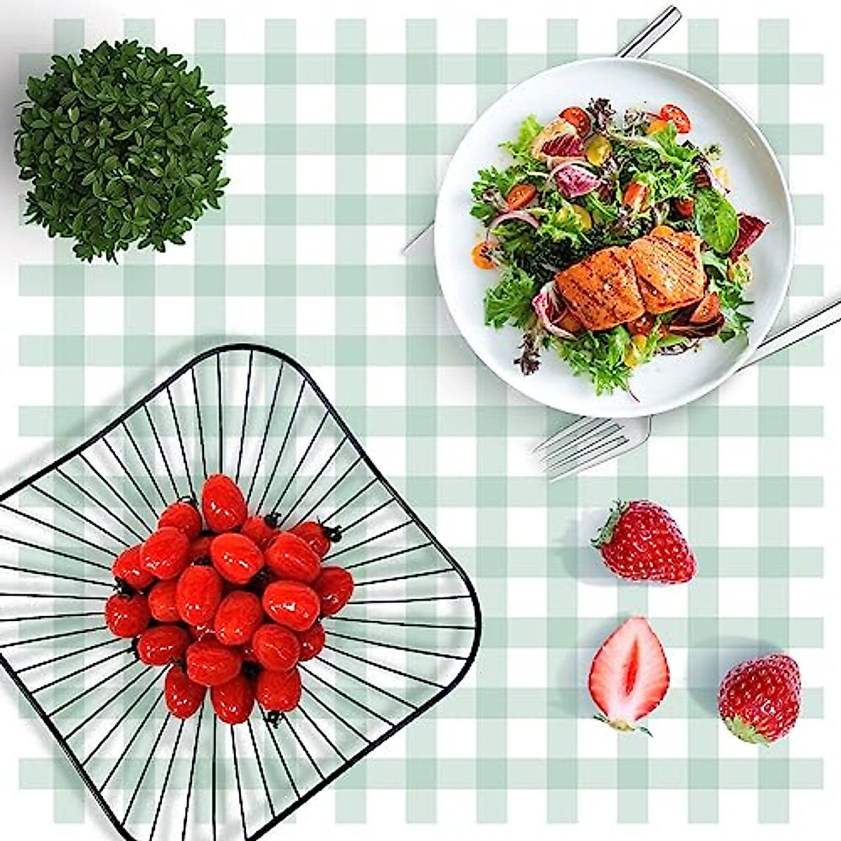 Teetookea Small Metal Wire Fruit Bowl, Rounded Square Fruit Basket, Minimalism Fruit Stand Serving Bowls for Kitchen Counter, Countertop, Home Decor, Table Decorative Hold Veggies, Bread, Snacks-Black