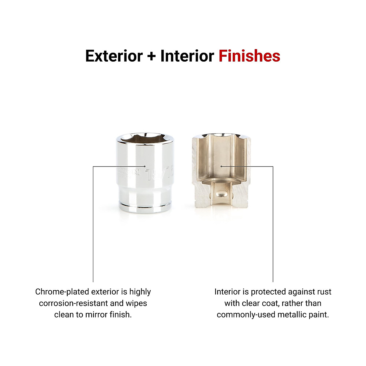 TEKTON 1/2 Inch Drive x 1-1/8 Inch 6-Point Socket | SHD22029