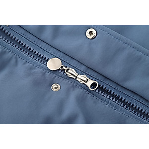 Fewlby Baby Snowsuit Infant Baby Boys Girls Romper Winter Down Jacket Hooded One-Piece Outwear Toddler Jumpsuit, Blue 18-21 Months