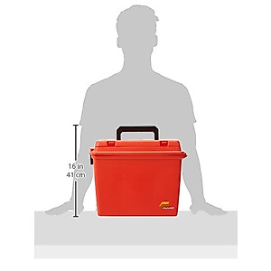 Plano Extra Large Dry Storage Box with Tray Orange