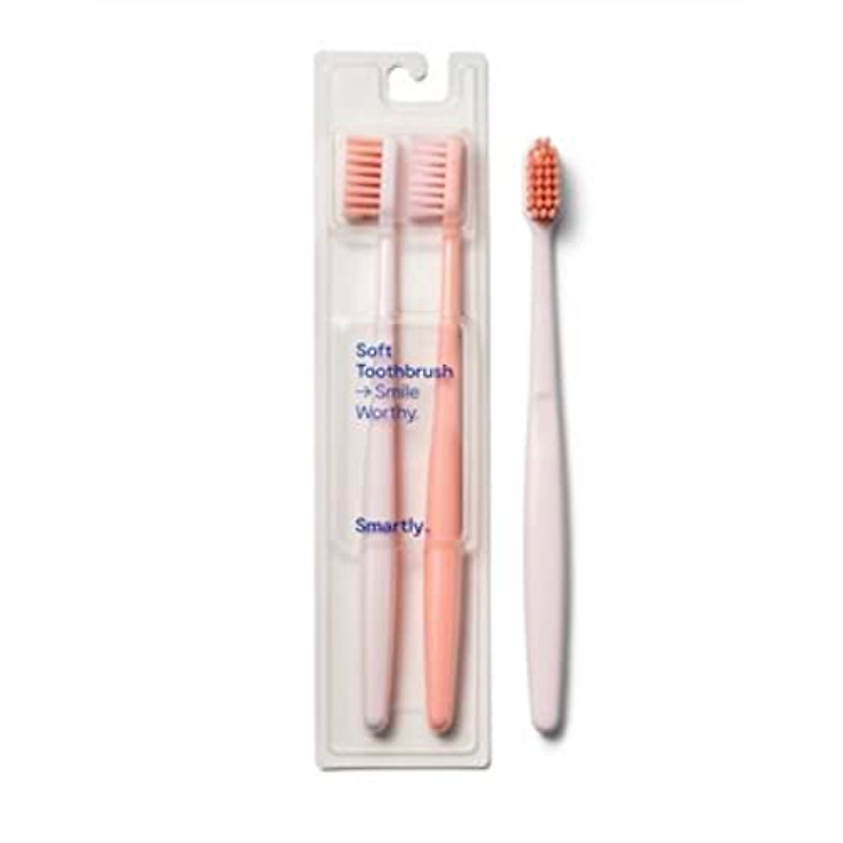 Manual Toothbrush - Smartly- SOFT 6 Pack (Pink)