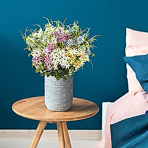 Guagb 6Pcs Artificial Daisy Silk Flower Outdoor UV Resistant Fake Wildflowers Faux Greenery Shrubs Plastic Plants Arrangements for Home Indoor Outside Garden Vase Decor