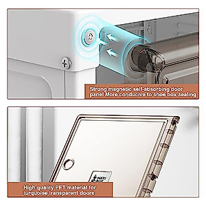 WEEROCK Shoe Organizer Cabinet, 6 Tier 2 Rows Shoe Rack for 12 Pairs Shoes, Entryway Shoes Storage Shelf