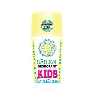 KIDS 100% Natural Organic Healthy Roll On Deodorant for Children Healing Detox Aluminum-Free Carcinogen Free Certified Vegan Paleo Keto Rollon non-toxic no chemicals