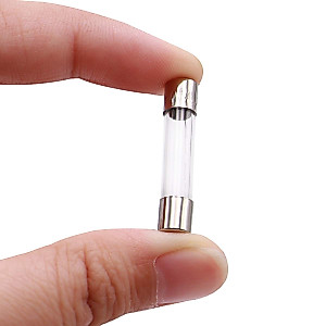 Tnisesm 290 Pcs Fast Blow Glass Fuses Assortment Kit 0.2A, 0.5A, 1A, 2A, 3A, 4A, 5A, 6A, 8A, 10A, 12A, 15A, 20A 5 x 20mm, 5A, 10A, 6 x 30mm 15 Values 250V with Plastic Box Tn-18-1