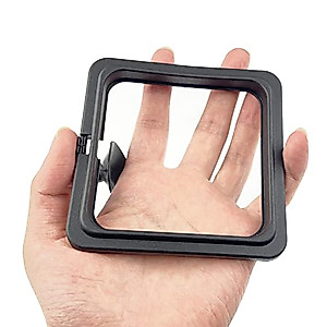 Miokun 9 Pack Aquarium Fish Feeding Ring Floating Food Feeder with Suction Cup, Black