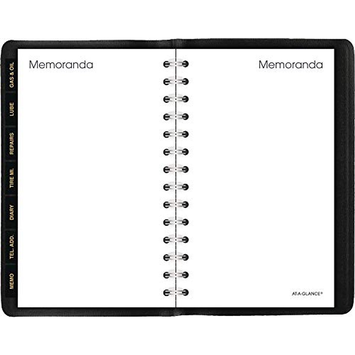 AT-A-GLANCE Auto Mileage Log Record Book, 3.75 x 6.12 Inches, Black (AAG8013505)