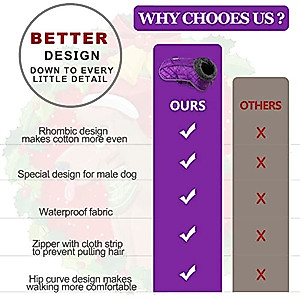 Fragralley Dog Winter Jackets, Waterproof Windproof Dog Winter Coat, Dog Clothes with Furry Collar, Cold Weather Coats for Dogs, Puppy Snow Jacket for Small Medium Large Dogs