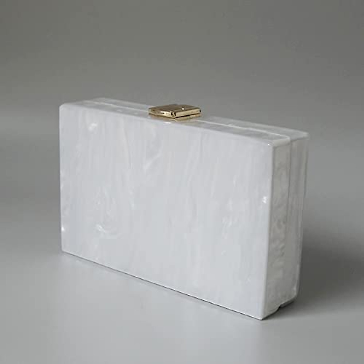 Fashion Accessory Women Bag Acrylic White Solid Night Dinner Handbag Woman Wedding Evening Bag Trendy Party Clutch Purse