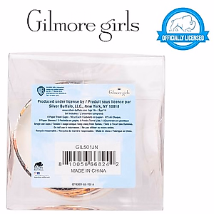 Silver Buffalo Gilmore Girls Lukes Logo 8pk Paper Travel Cup with Lid, 16 Ounces