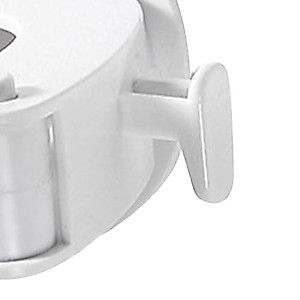 ZlxJJYY Modern Wall Mounted Mop Holder - Stylish Broom Hanger for Bathroom, Laundry Room, Kitchen, Closet - No Drill Installation, ABS Material - Space Saving Organizer