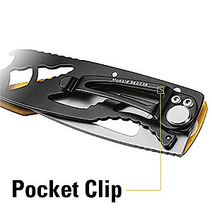 Caterpillar - 6-1/4" Folding Pocket Knife W/Bottle Open, Hand Tools, Knives/Blades - No Utility, Knives - Folding (980298)
