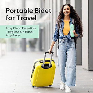 Easy@Home Portable Bidet for Travel: Peri Bottle for Postpartum Care - Handheld Sprayer for Women & Men | 380ml(12.8oz) Large Personal Hygiene Cleaning Bottle | EPB-01 Green