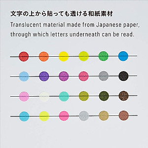 Stalogy S2 Masking Tape Dot Patches: 0.2 in. diameter / 126 dots per sheet / 5 sheets per pack / 5mm wide (Shuffle Earth)