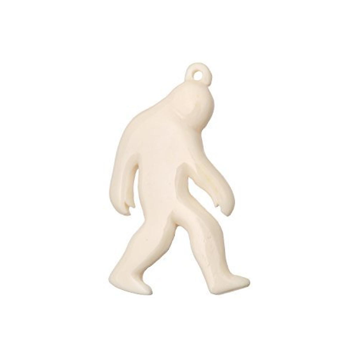Cow Bone Pendant - Bigfoot - Hand Carved, 1.75 Inch Length