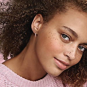 PANDORA Heart Hoop Earrings - Great Gift for Women - Stunning Women's Earrings - 14k Rose Gold & Cubic Zirconia - 1.7 mm