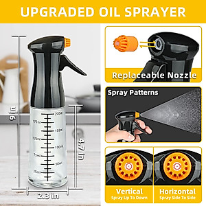 Rydowenna Olive Oil Sprayer For Cooking-Olive Oil Sprayer-Oil Spray-200ml Glass spray bottles Olive Oil Dispenser