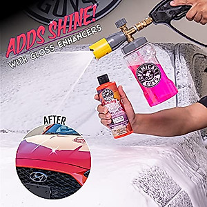 Chemical Guys CWS21516 Sticky Snowball Ultra Snow Foam Car Wash Soap (Works with Foam Cannons, Foam Guns or Bucket Washes) Safe for Cars, Trucks, Motorcycles, RVs & More 16 fl oz, Cherry Scent