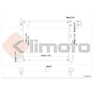 Klimoto Radiator | Compatible with Cadillac CTS 2008-2014 3.0L 3.6L V6 | Compatible with GM3010521 25789911 615343283210 13108 DPI13108