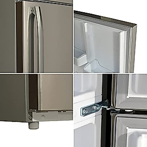 Techomey 30" Freestanding Top Freezer Refrigerator, 18.0 Cu. Ft. Frost Free Refrigerator, Garage Ready, Standard Depth, Stainless Steel