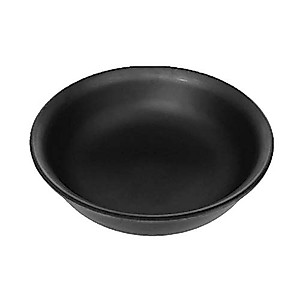 Lucky Star Melamine Round Bowls Set Ramen Vietnam Pho Noodles Soup Bowls, 8-1/16"dia. X 3-1/16” H (Capacity: 48 oz), Black (24)