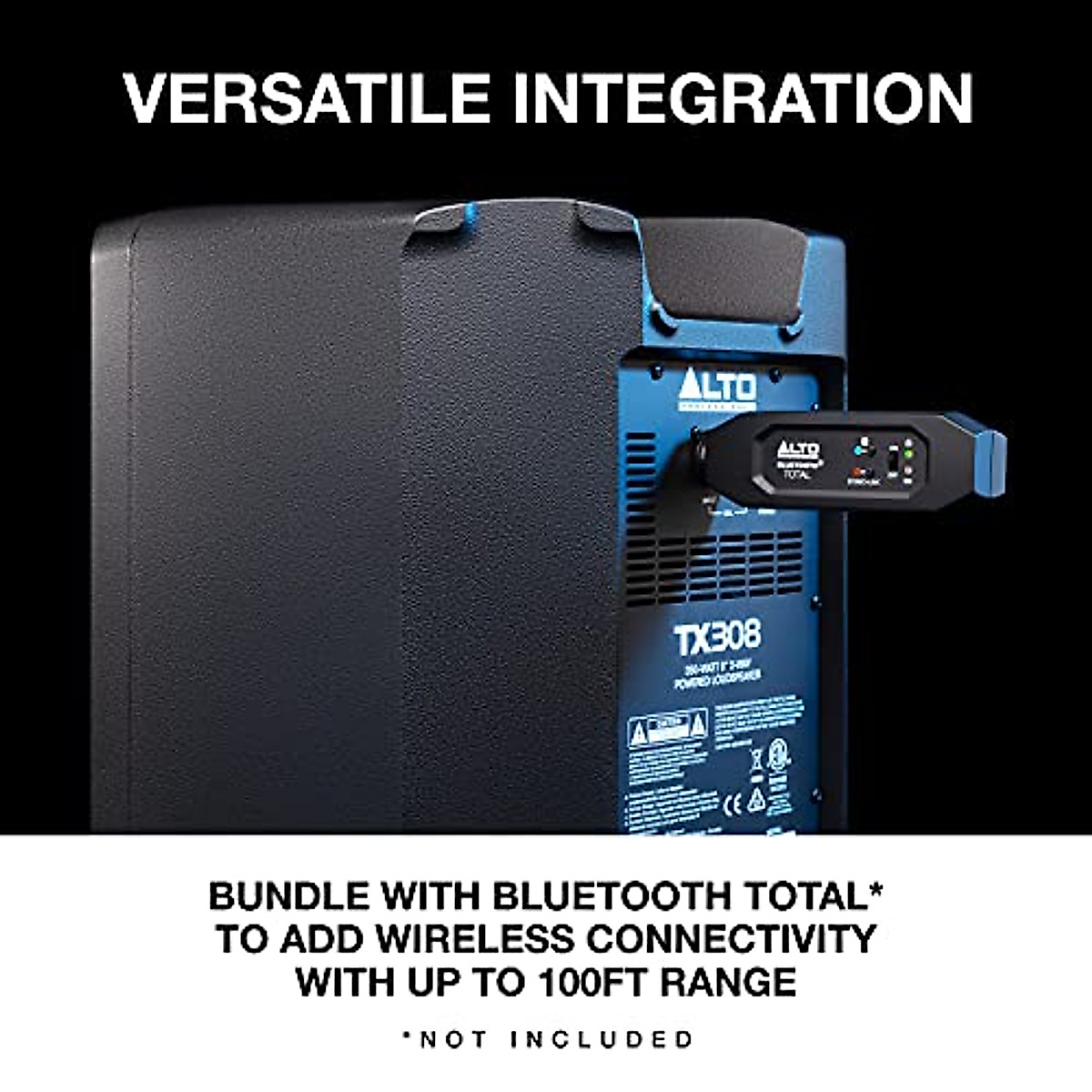 Alto Professional TX308 – 350W Powered DJ Speakers, PA System with 8" Woofer for Mobile DJ and Musicians, Small Venues, Ceremonies and Sports Events