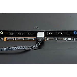 GE HDMI Cable, 2 Pack, 6 Feet, Full HD 1080p 4K 60Hz, HDMI 2.0, 18 Gbps, with Ethernet, HDR, for Smart TV, PS4, PS5, Xbox X, Blu-ray, Streaming, 33519