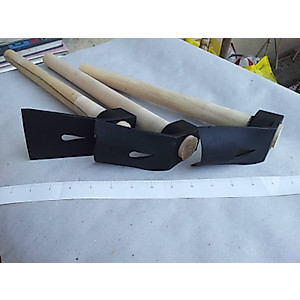 Set of Three Wood Carving Bowl Adze Tools - Straight - Big - Small Curved Adze