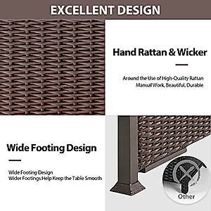 UPHA Patio Propane Gas Concrete Fire Pit Table, with Pit Cover, 50000 BTU Auto-Ignition Fire Table,White Beige