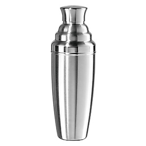 OGGI Jumbo Cocktail Shaker 60 oz - Stainless Steel Construction, Built in Strainer - Ideal Large Cocktail Shaker for Parties, Mixes 12 Martinis