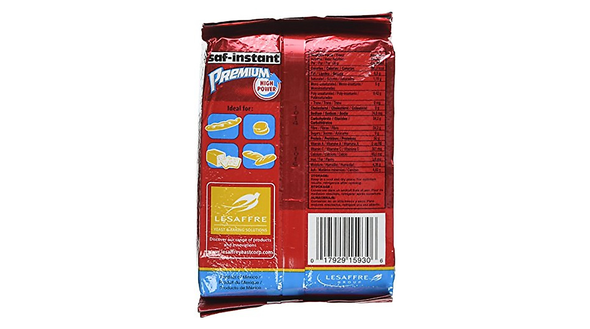 SAF Instant Premium Yeast 16 Oz for Perfect Baking | Fast Rising