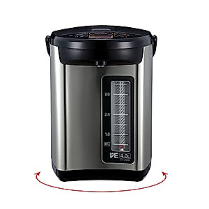 Zojirushi CV-JAC50XB, VE Hybrid Water Boiler & Warmer, 5.0 Liter, Stainless Black, Made in Japan
