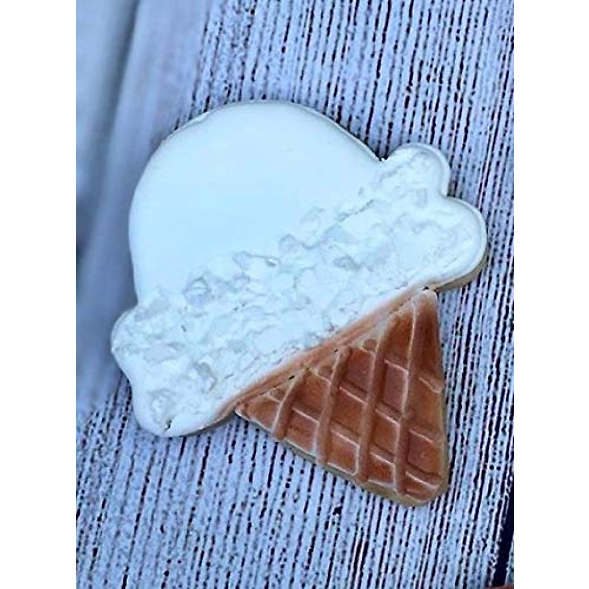 Ice Cream Cone Cookie Cutter, 4" Made in USA by Ann Clark