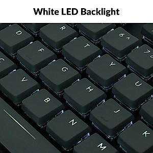 Keychron K1 Tenkeyless Layout Ultra-Slim Hot-swappable Wireless Bluetooth/Wired USB Mechanical Keyboard for Mac Windows with Low-Profile Optical Brown Switch White LED Backlit - Version 5