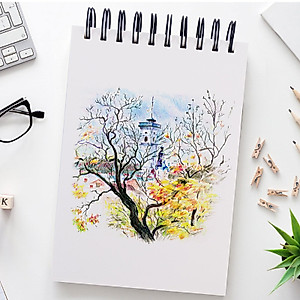 Sketch Book, 5.5" x 8.5" Sketchbook with 100 Sheets (68lb/100gsm), 1 Pack Drawing Pad Sketchbook for Drawing, Acid Free Drawing Book Sketch Pad Sketch Book for Kids Adults Beginners Artists (1 Pack)