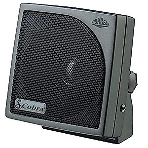Cobra HG S100 - Dynamic External CB Speaker, Sound, Rugged Design , Black