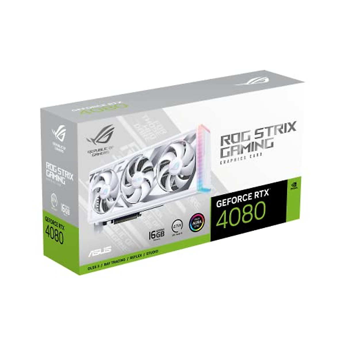 ASUS ROG Strix GeForce RTX ™ 4080 White Edition Gaming Graphics Card (PCIe 4.0, 16GB GDDR6X, HDMI 2.1a, DisplayPort 1.4a)