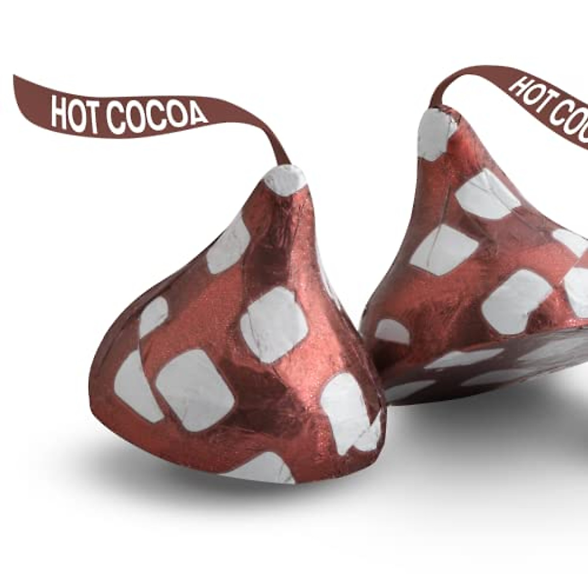 Hershey's Kisses Bulk Candy, Milk Chocolate With Marshmallow Flavored Creme Candy, Hot Cocoa Candy, Bulk Bag, Romantic Gift, Individually Wrapped In Brown And White Foil (Hot Cocoa, 2 Pound)