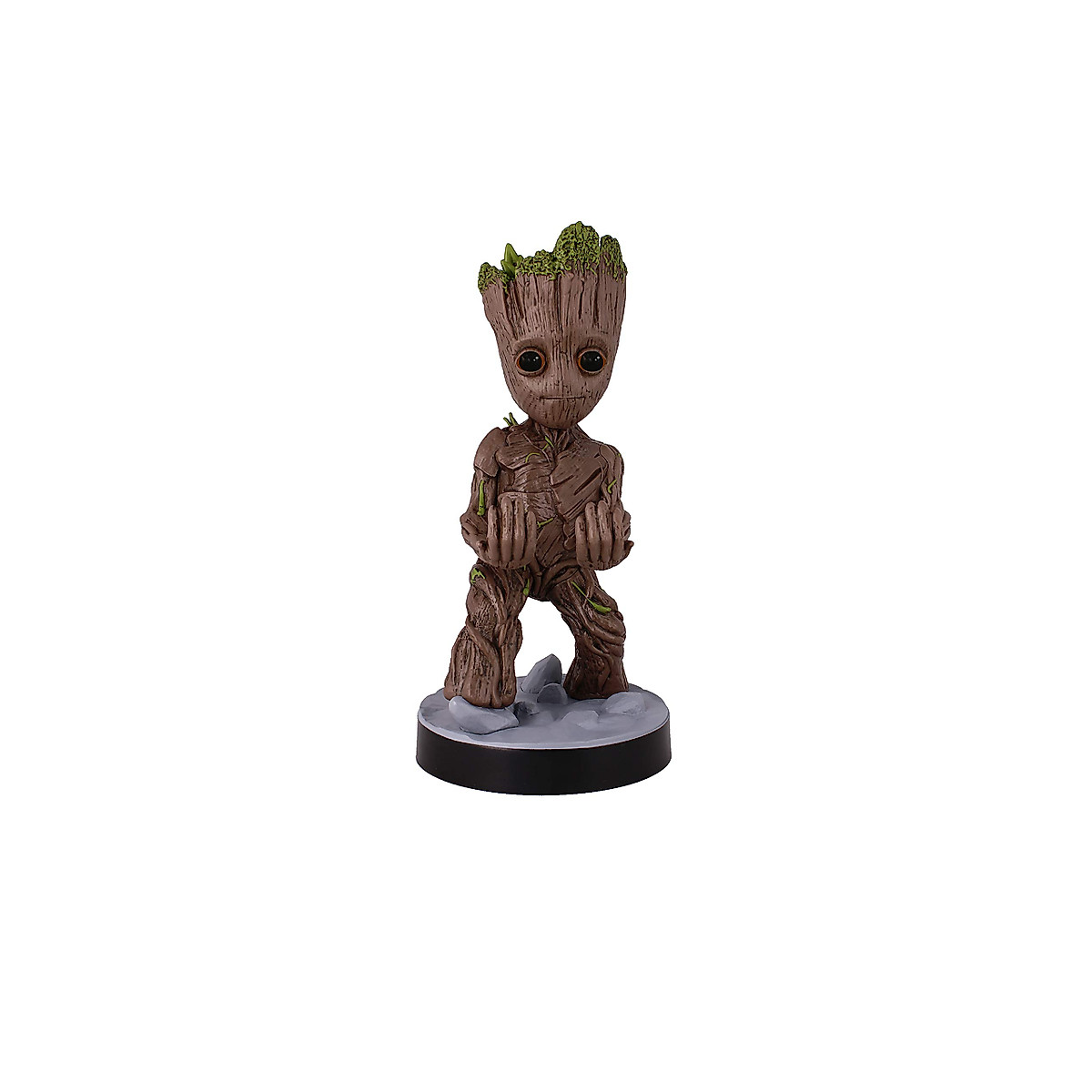 Exquisite Gaming: Guardians of The Galaxy: Toddler Groot - Original Mobile Phone & Gaming Controller Holder, Device Stand, Cable Guys, Marvel Licensed Figure, Black